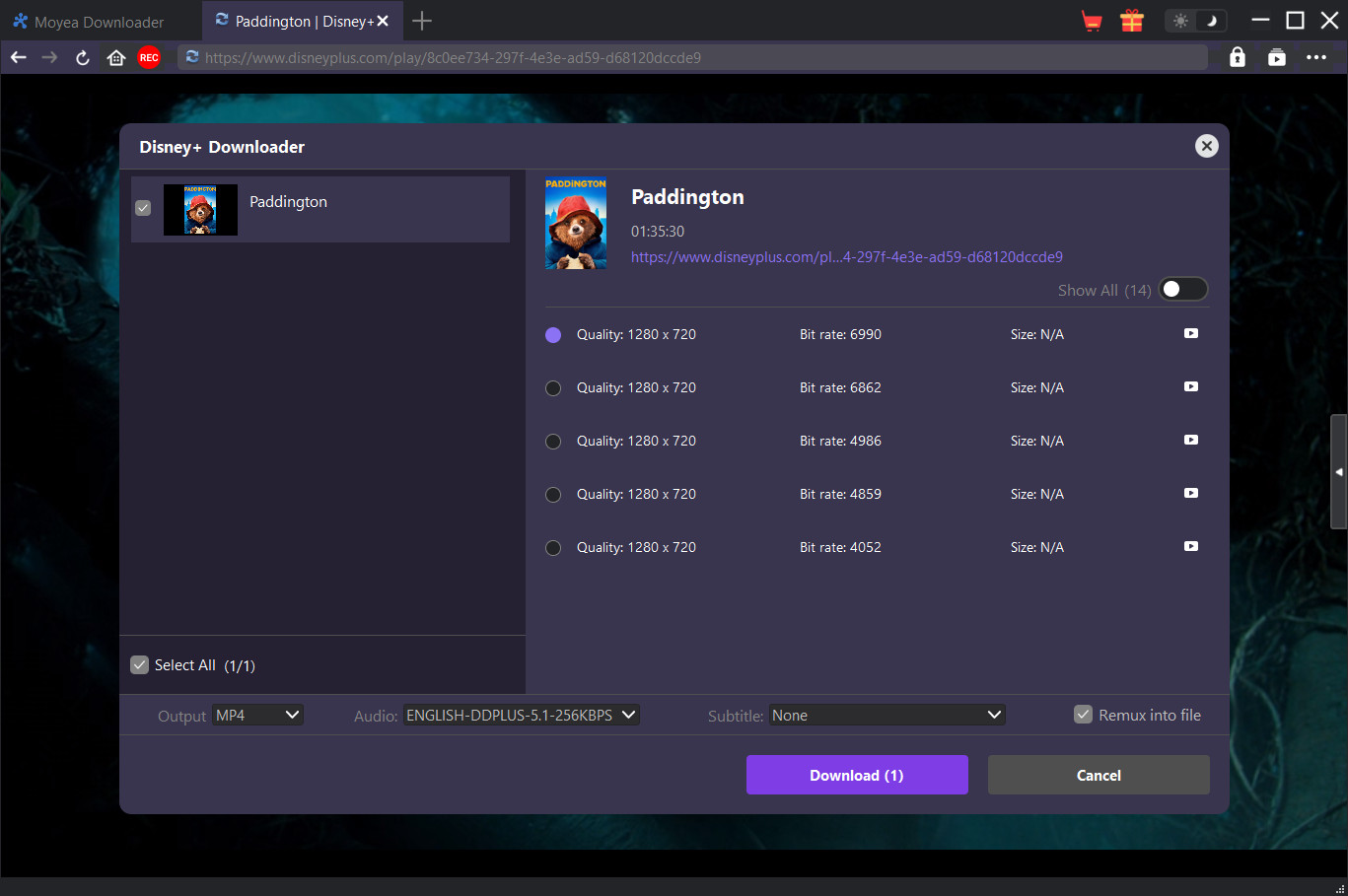 Moyea Disney Plus Downloader - Download Disney+ Movies and TV Shows at ...